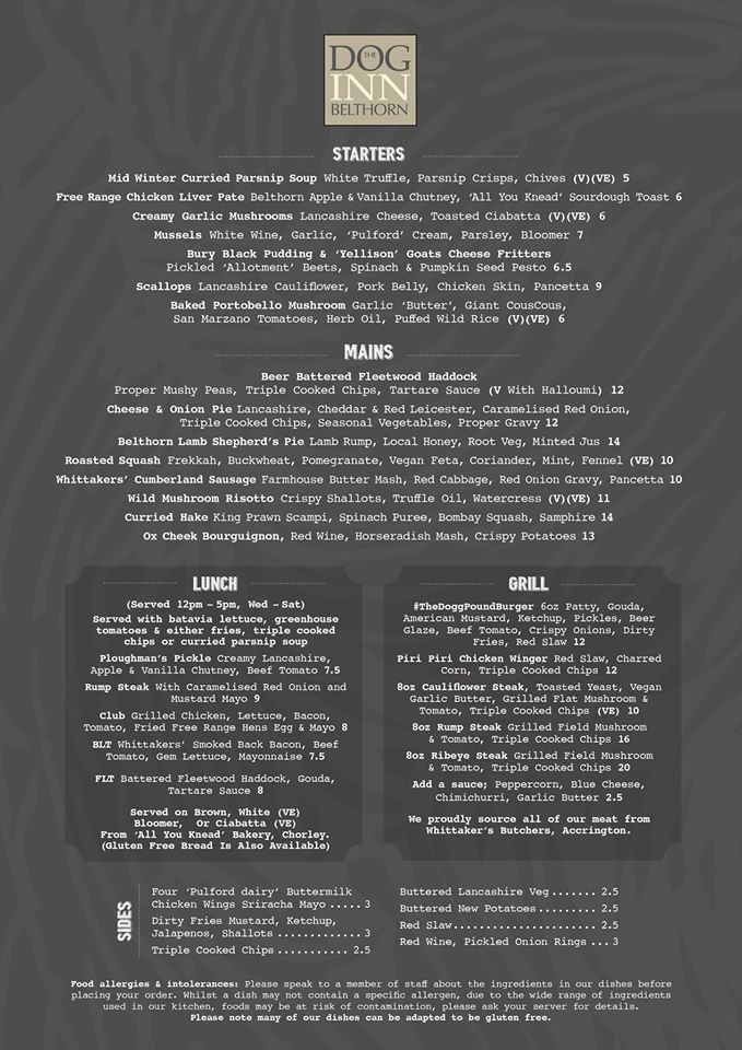 The Dog Inn - Blackburn - Sugarvine, The Nation's Local Dining Guide